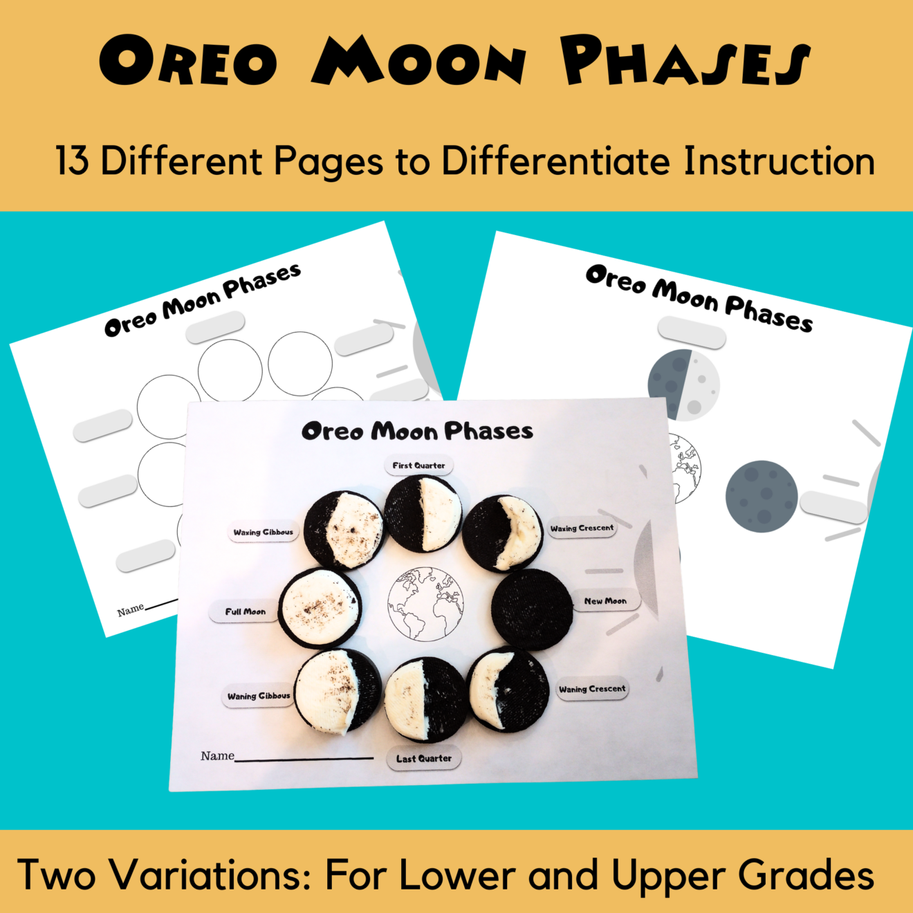 Oreo Moon Phases Activity and Worksheets - Engineering Evening